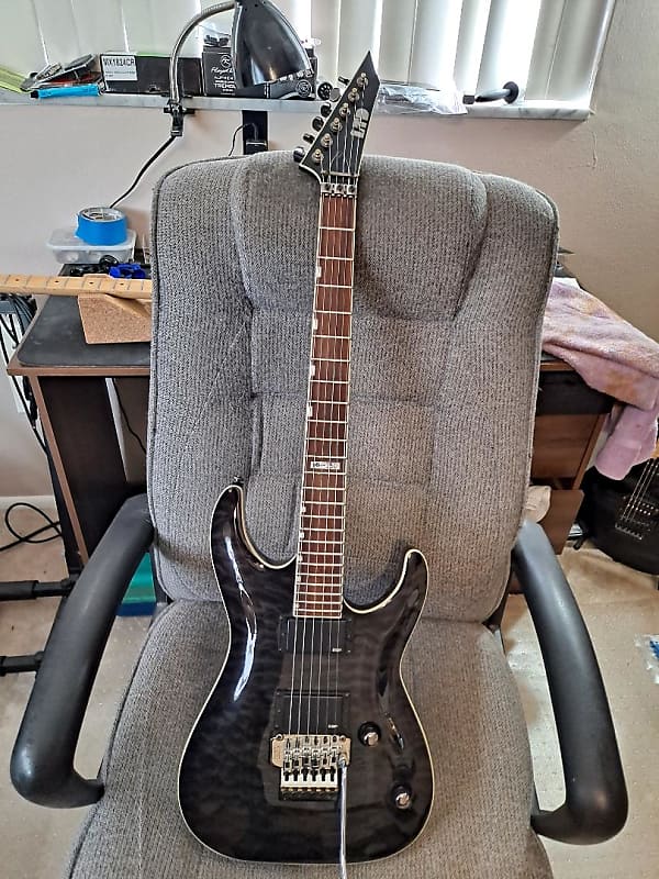 ESP LTD MH-250 FR 2010 - 2015 See Thru Black w/ Free Guitar | Reverb