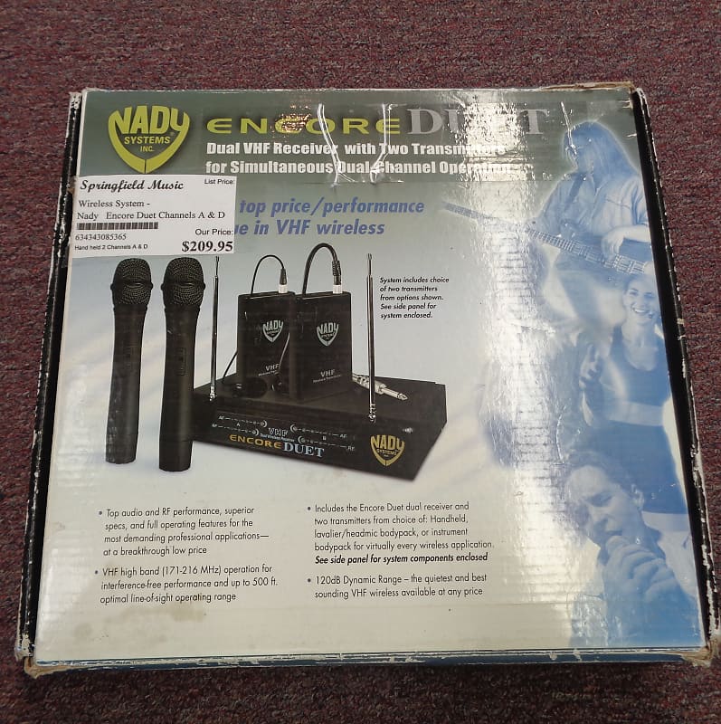 Used Nady Encore Duet Wireless Microphone System | Reverb