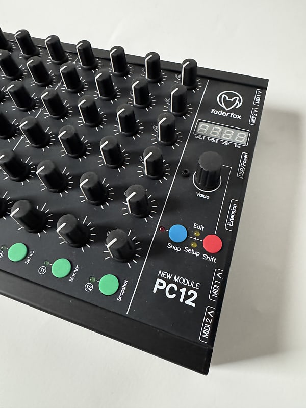 Faderfox PC12 - 12 Channel MIDI Controller Mixer | Reverb