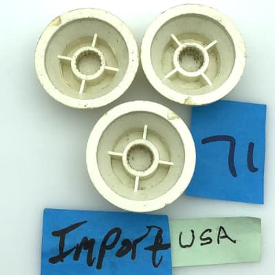 Stratocaster Style Knobs Set - Aged White | Reverb