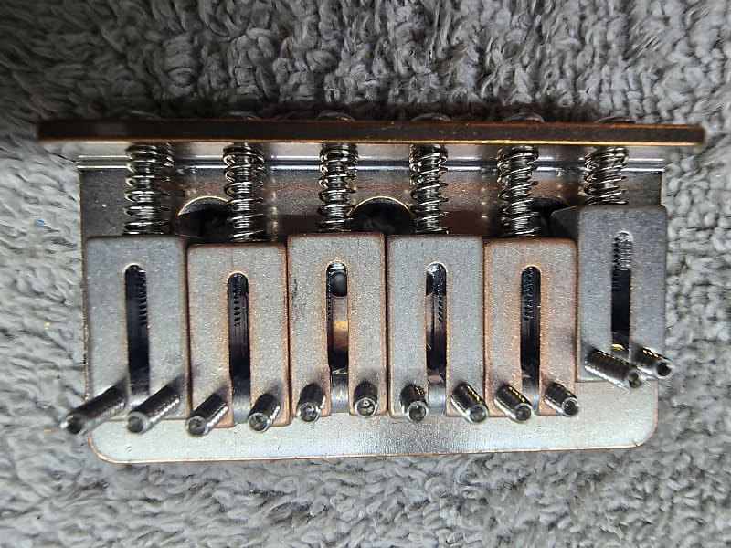 Tele Bridge - Aged relic nickel/copper | Reverb