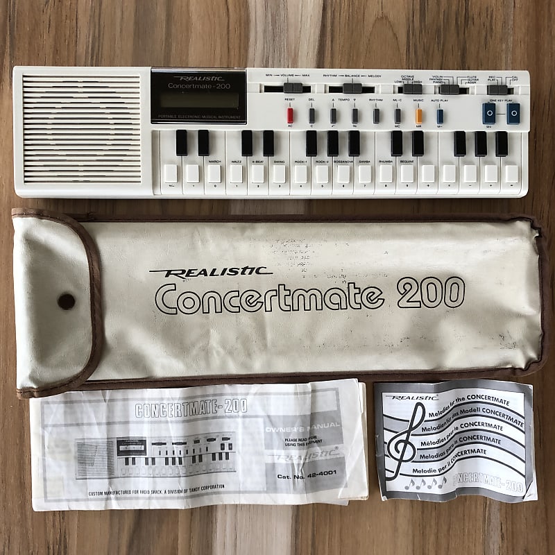 Realistic Concertmate 200 Portable Mini Synth | Reverb