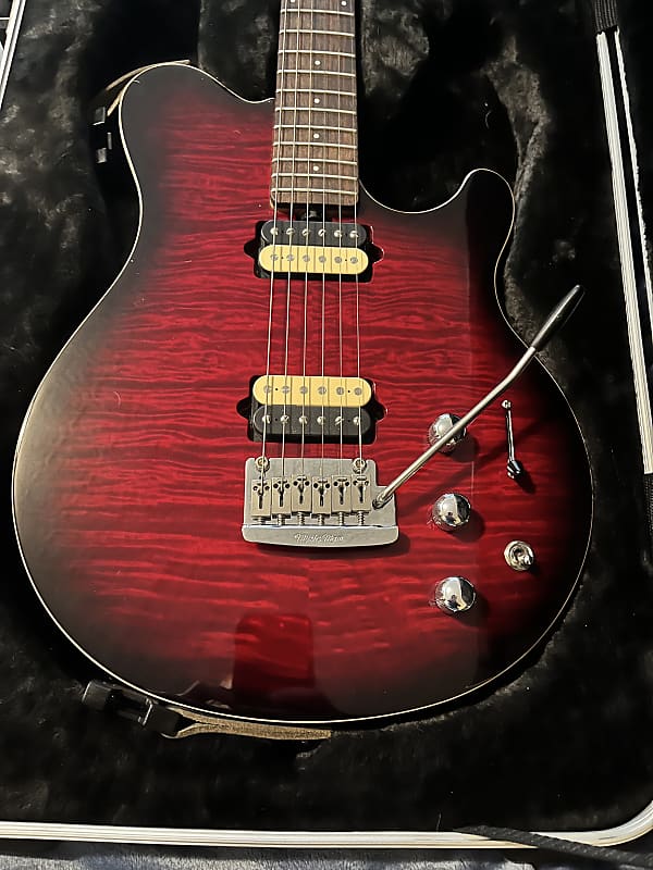 Ernie Ball Music Man Axis Super Sport - Black Cherry Burst, | Reverb