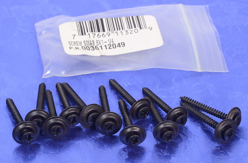 Fender Black Grill Mounting Screws With Beauty Washers x12, | Reverb