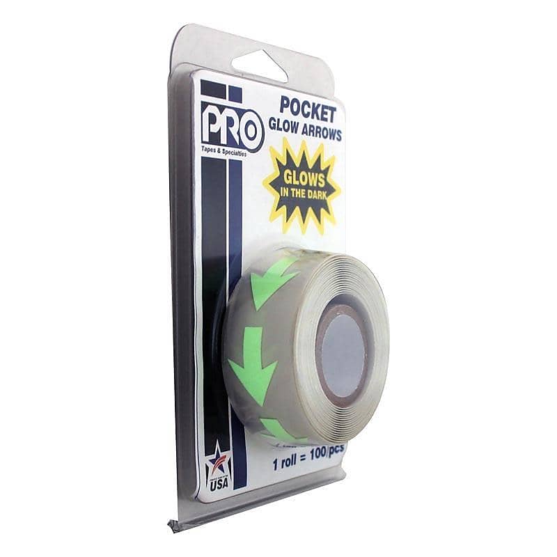 Pro Tape PRO-GLOW-POCKET-ARROWS Glow in the Dark Arrows - 100 | Reverb
