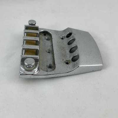 Rickenbacker 4001 Style Bridge Base 1980’s 1990’s - Chrome | Reverb