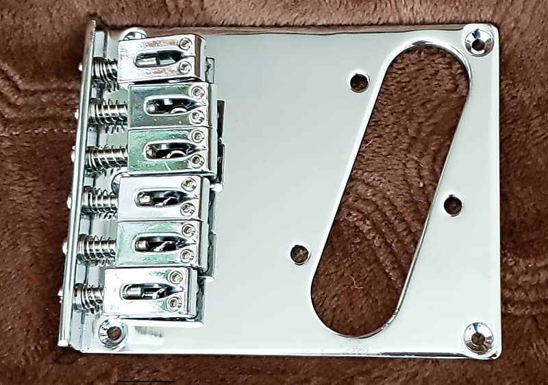 Vintage Tele bridge , string through or top mount. Brand new. | Reverb