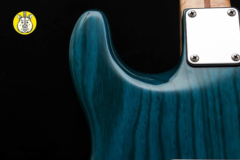 WARMOTH USA Custom Stratocaster Quilted Maple "Aquamarine | Reverb UK