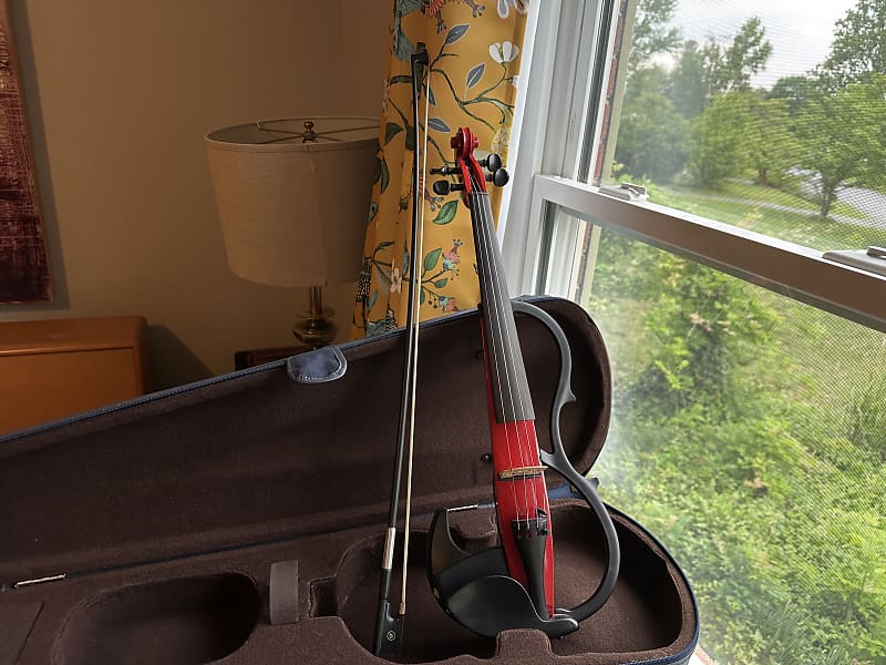 Yamaha SV-200KRED Silent Electric Violin - Cardinal Red | Reverb UK