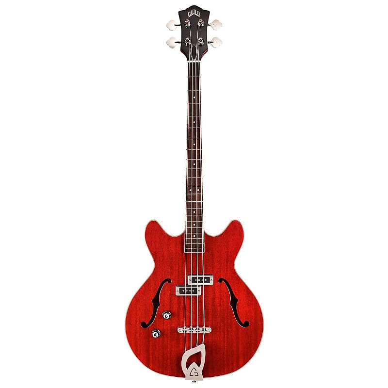 Guild STARFIRE I Left-Handed Electric Bass - Cherry Red | Reverb