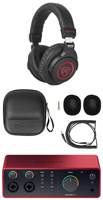 Focusrite Scarlett 4i4 4th Gen Studio Recording USB Audio | Reverb