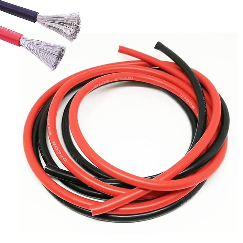 10 Gauge 10 Feet Red +10 Feet Black Power Ground Wire Cable | Reverb