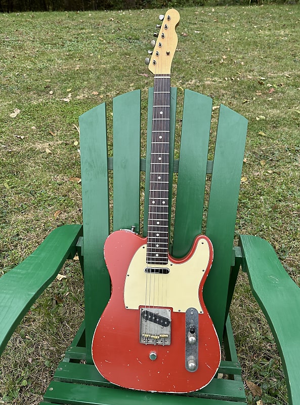 Partscaster G-Bender 2012 - Dakota Red - Relic Finish and h/w | Reverb