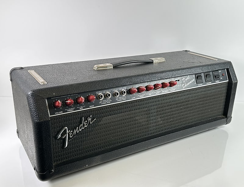 Fender Dual Showman SR Head 1980s - Paul Rivera Designed Red | Reverb