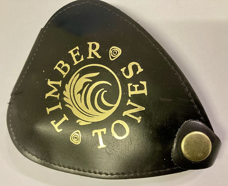 Timber Tones Loaded Black Leather Plectrum wallet - old shape | Reverb