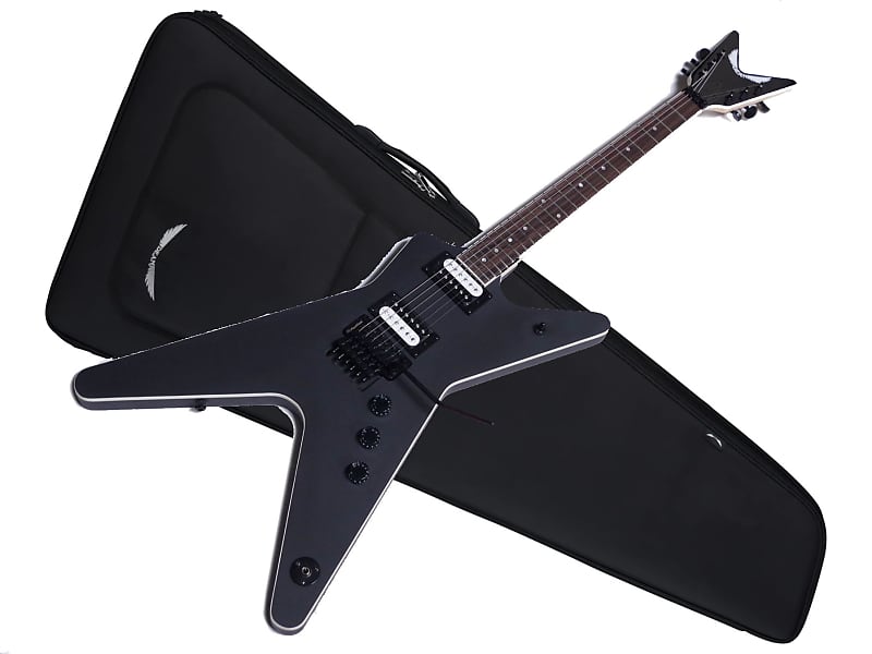 DEAN ML XF electric GUITAR new Black Satin w/ Gig BAG - Floyd | Reverb