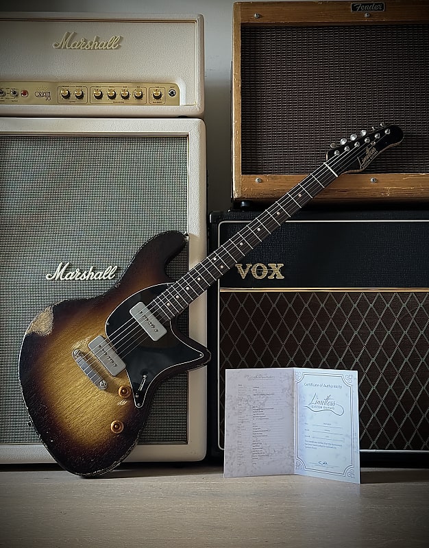 *MEGASALE* Limitless Custom Guitars Sonora Korina Aged 2-Tone | Reverb