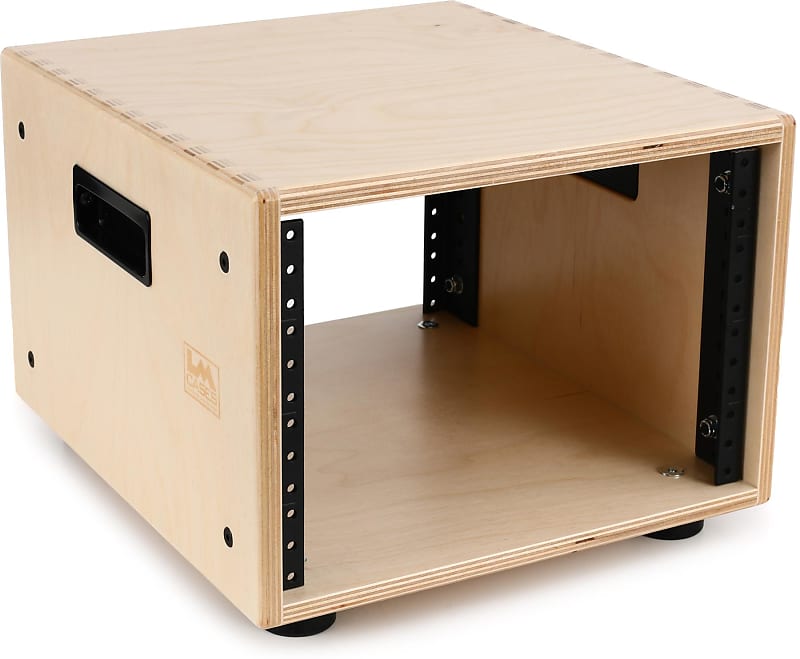 LM Cases 4U Half Width Studio Rack - Birch (LM4UHWRackd2) | Reverb