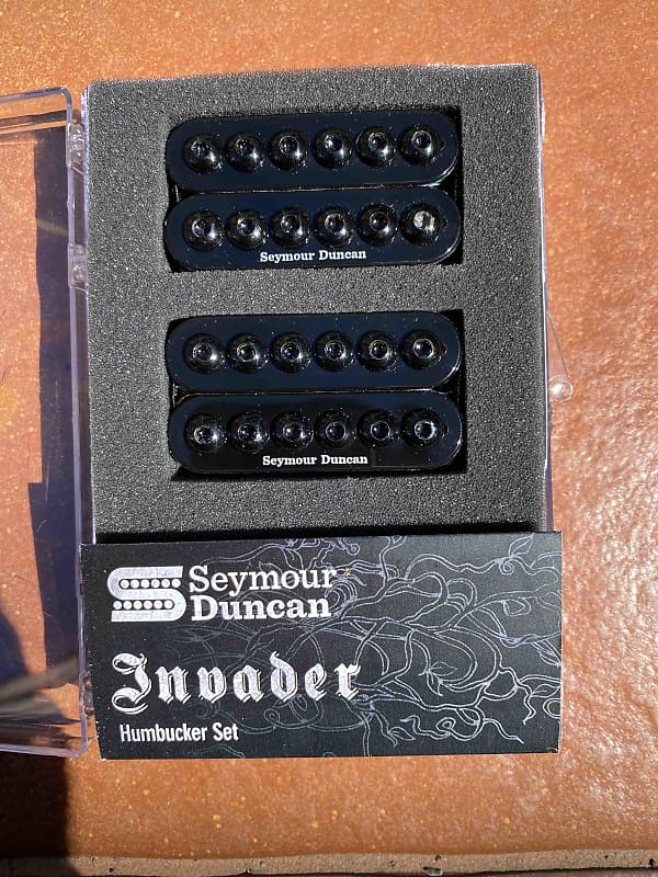 Seymour Duncan Invader SH-8 Black Humbucker Set - Black Brand | Reverb