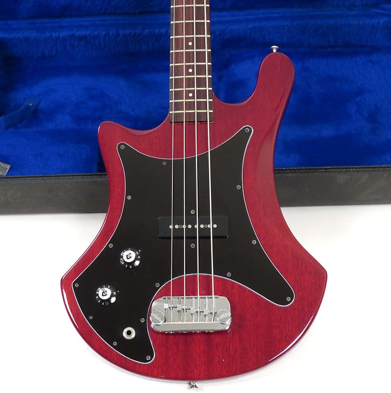 1980 Guild B-301 Bass Left Handed - Cherry Finish - Original | Reverb