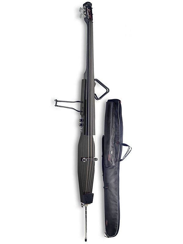 Stagg EDB-3/4 BK Electric Upright Double Bass with Gig Bag, | Reverb