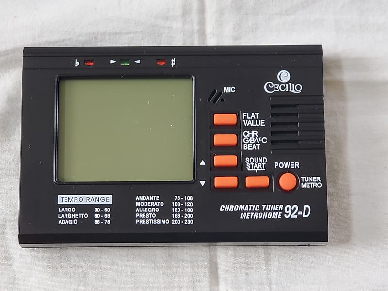 Cecilio 92-D Guitar Bass Acoustic Tuner Electric Chromatic | Reverb