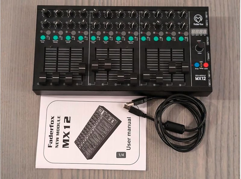 Faderfox MX12 - Matt Black | Reverb