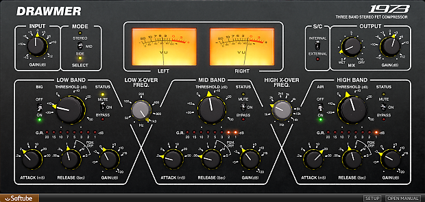 Softube Drawmer 1973 Multi-Band Compressor Plug-in | Reverb