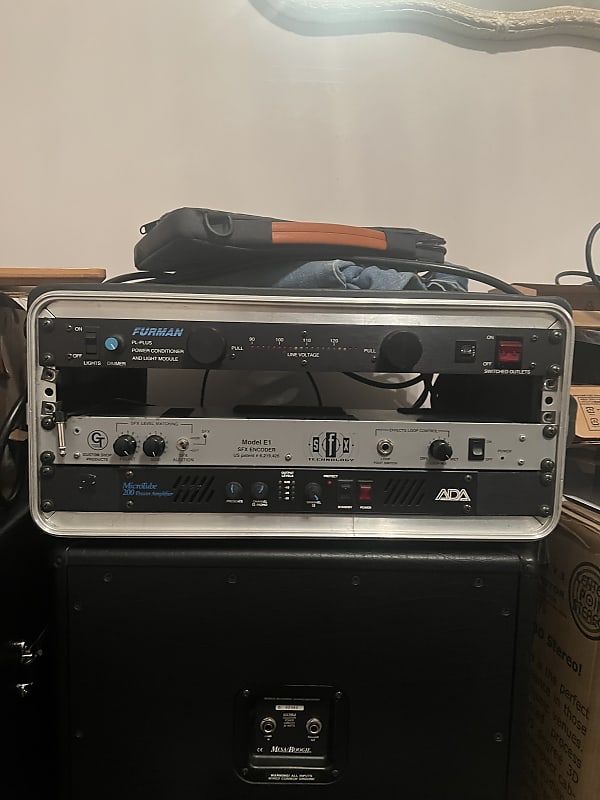 ADA Microtube 200 stereo rack power amp tube solid state | Reverb