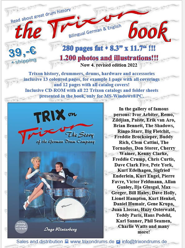 Trixon Trix on Trixon Book 2022 | Reverb UK