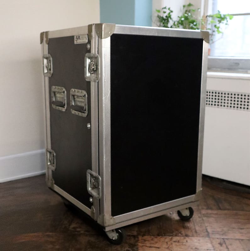 Heavy Duty 16U ATA Rack Case (Black with Wheels) | Reverb