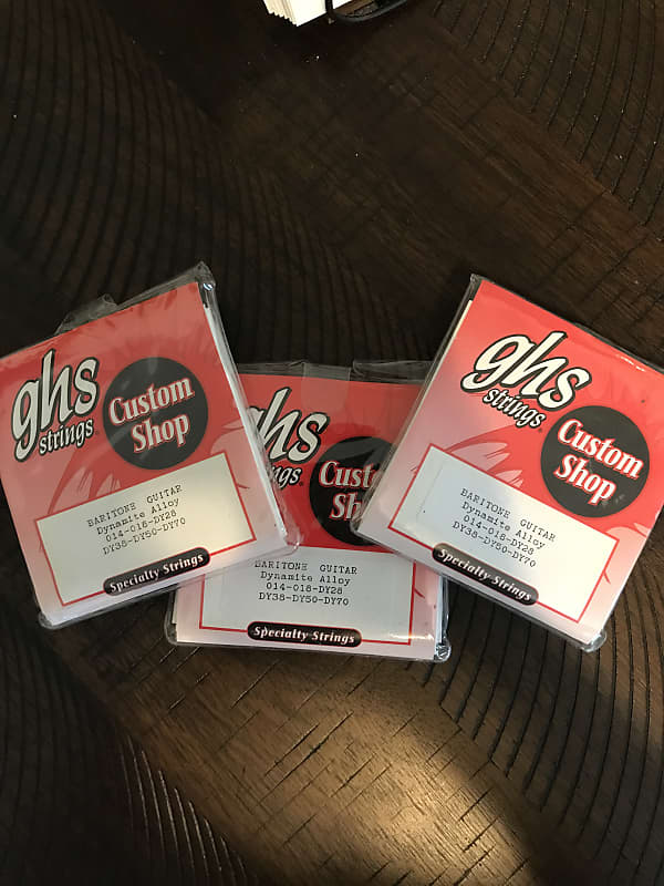 GHS Baritone guitar Strings 3 Sets | Reverb