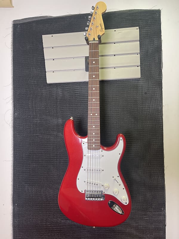 Fender Squire Stratocaster Metallic Red | Reverb