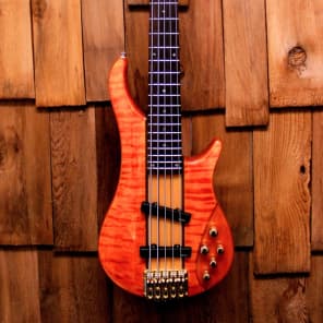 Dean Razor NT 5-String Bass with Quilted Top- Neck Thru | Reverb