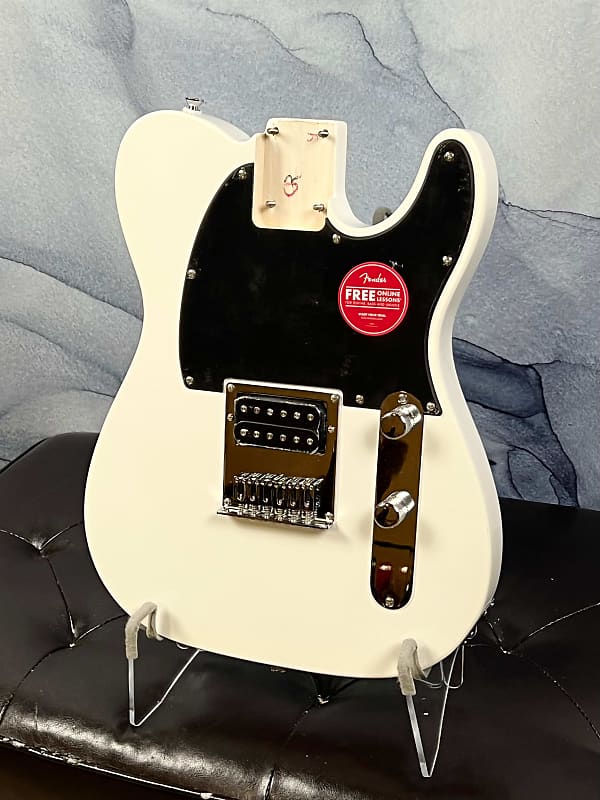 Squier Loaded Esquire H Telecaster Body Arctic White | Reverb