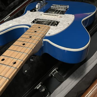 Double Bender Telecaster Blue w/ white binding | Reverb