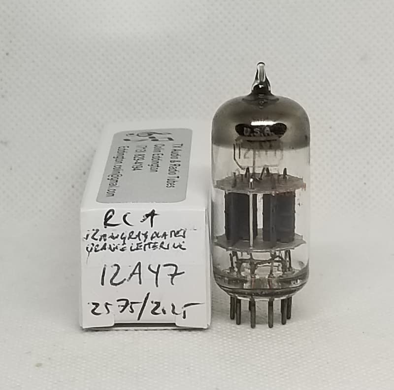 RCA 12AY7 Gray Plate Balanced Single NOS | Reverb