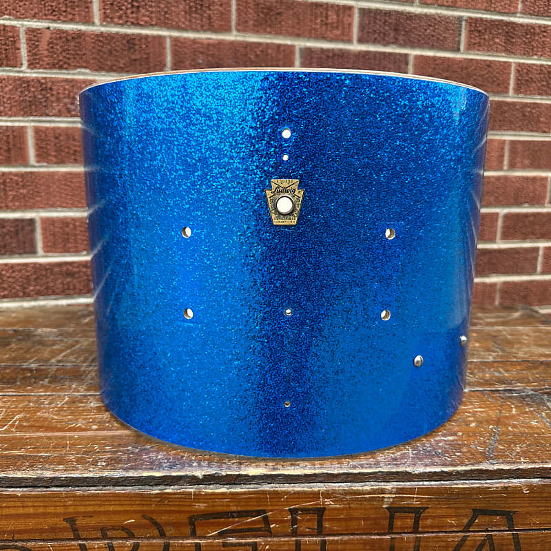 1960s Ludwig 10x14 Marching Snare / Tom Drum Shell Blue | Reverb