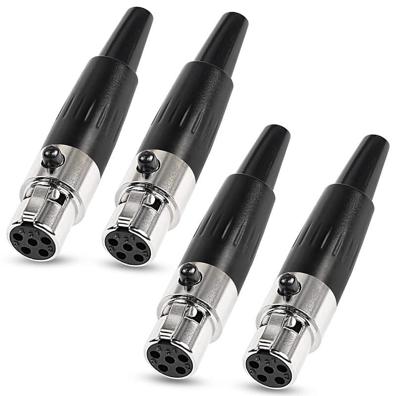 5Pin Mini XLR Connector TA4F Adapter Female Plug Mic | Reverb