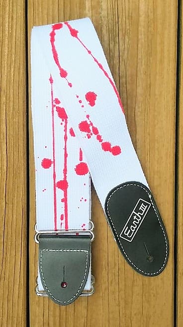 Earth III Blood Splatter Death Metal Strap. Brand New! + | Reverb