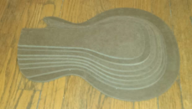 guitar building templates Les Paul Guitar archtop carving | Reverb