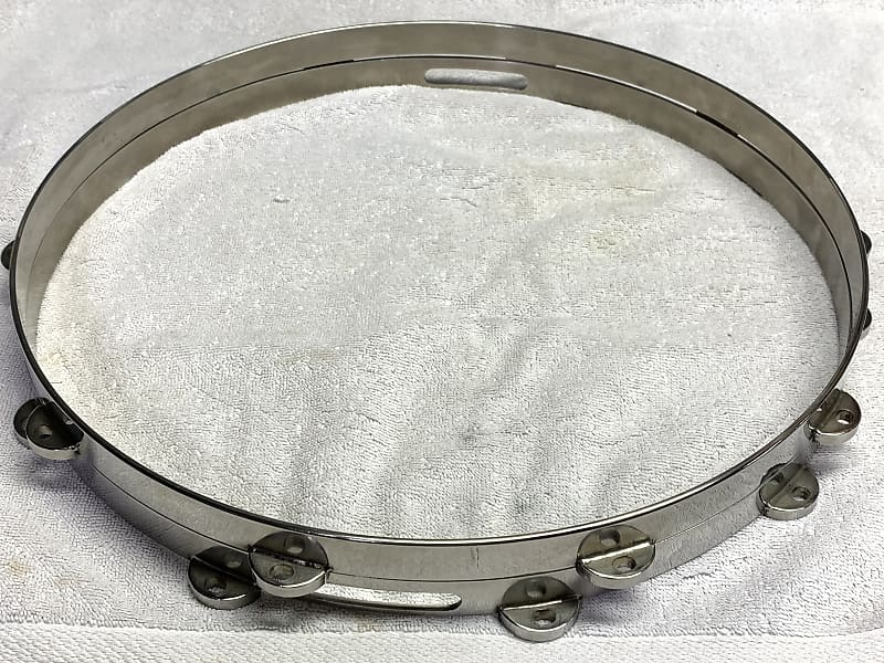 Angel 3mm 14” 10-Lug Stainless Steel Snare Drum Hoops (Pair) | Reverb