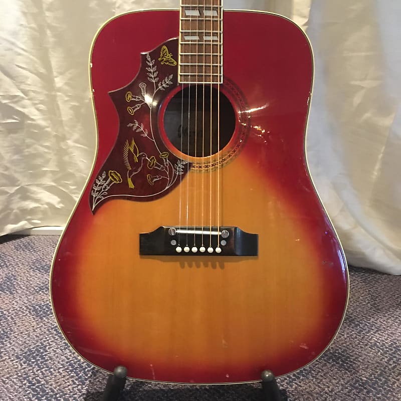 Ibanez Concord Hummingbird Left Handed 1976 Cherry Burst | Reverb