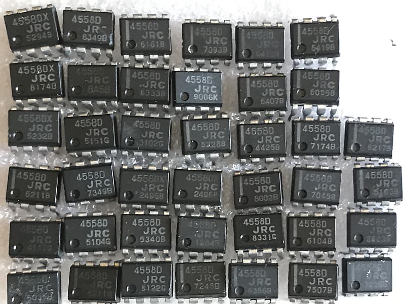 JRC 10 PCS GENUINE JRC 4558D PULLED / TESTED PARTS / TR808 | Reverb
