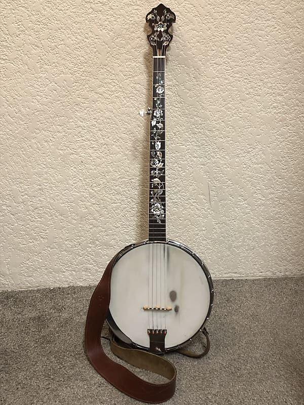 Open-back Banjo (Floral inlay) | Reverb