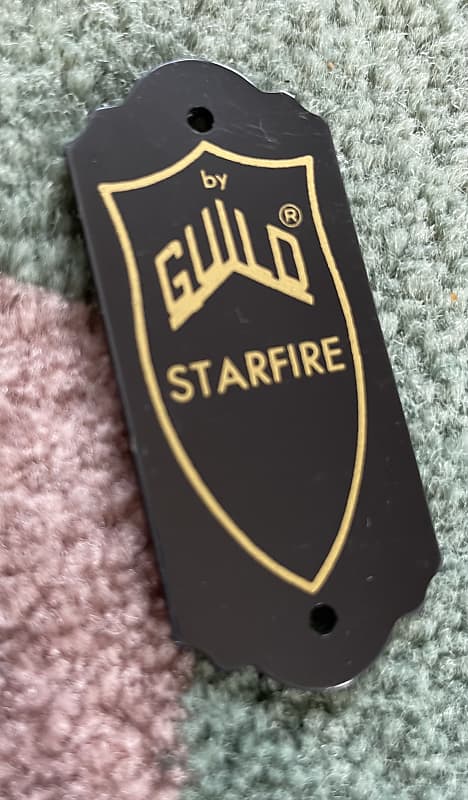DeArmond By Guild Starfire truss rod cover for made in | Reverb UK