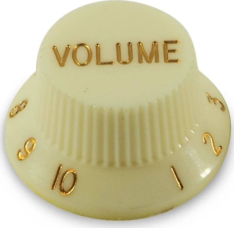 WD Stratocaster/UFO Style Knob Parchment Volume Only | Reverb