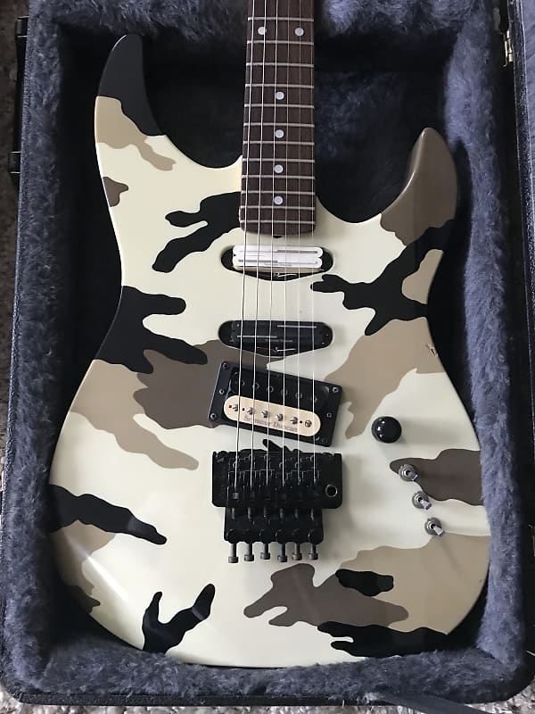 Kramer Focus 6000 - 80's model - pro custom camo paint - w/ | Reverb