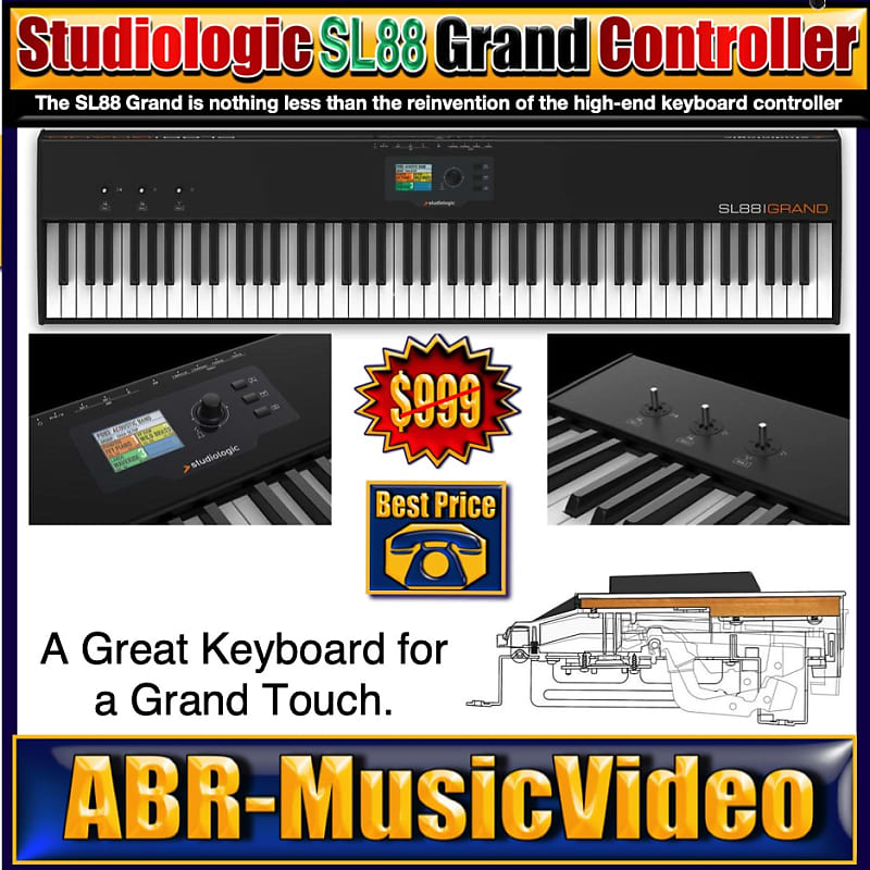 Studiologic SL88 GRAND 88-Key Grand Controller/ 2 Year | Reverb