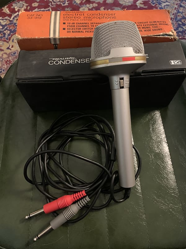 Realistic Stereo Condenser Vintage Microphone | Reverb